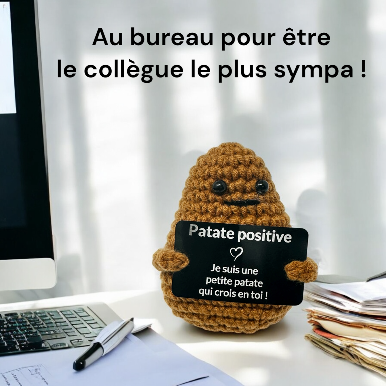 Patate positive personnalisée – Cadeau original avec message